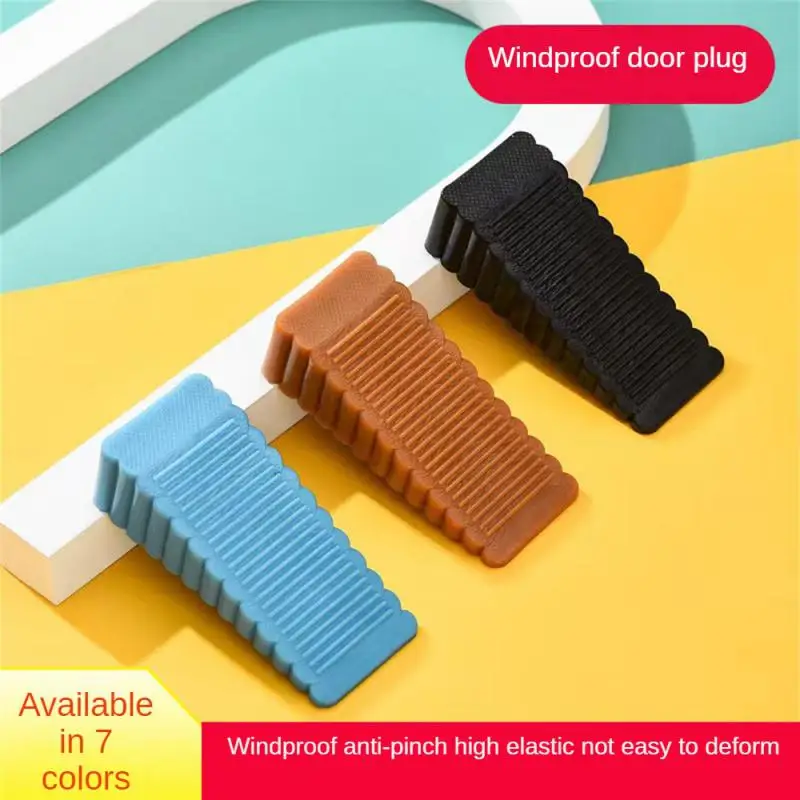 Silicone-Door-Stopper-Reusable-Shock-Absorbent-Block-Wedge-Doorstops ...
