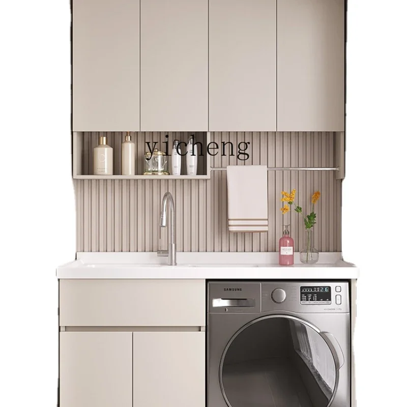 YY-Balcony-All-in-One-Cabinet-Laundry-Table-with-Washboard-Laundry-Tub-Washbasin-Slot-Wash ...