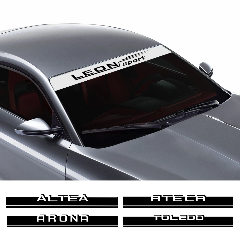 Car Front Windshield Sticker For Seat Ateca Leon Ibiza Arona Cordoba ...