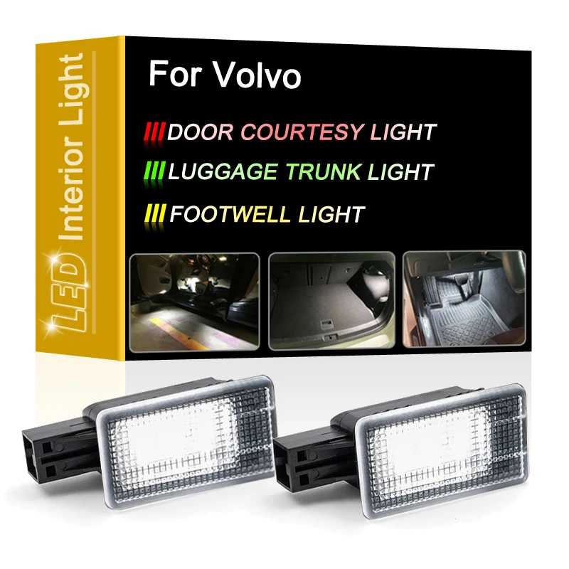 12V-LED-Interior-Lamp-For-Volvo-V40-V60-S60-S80-XC40-XC60-XC70-XC90 ...