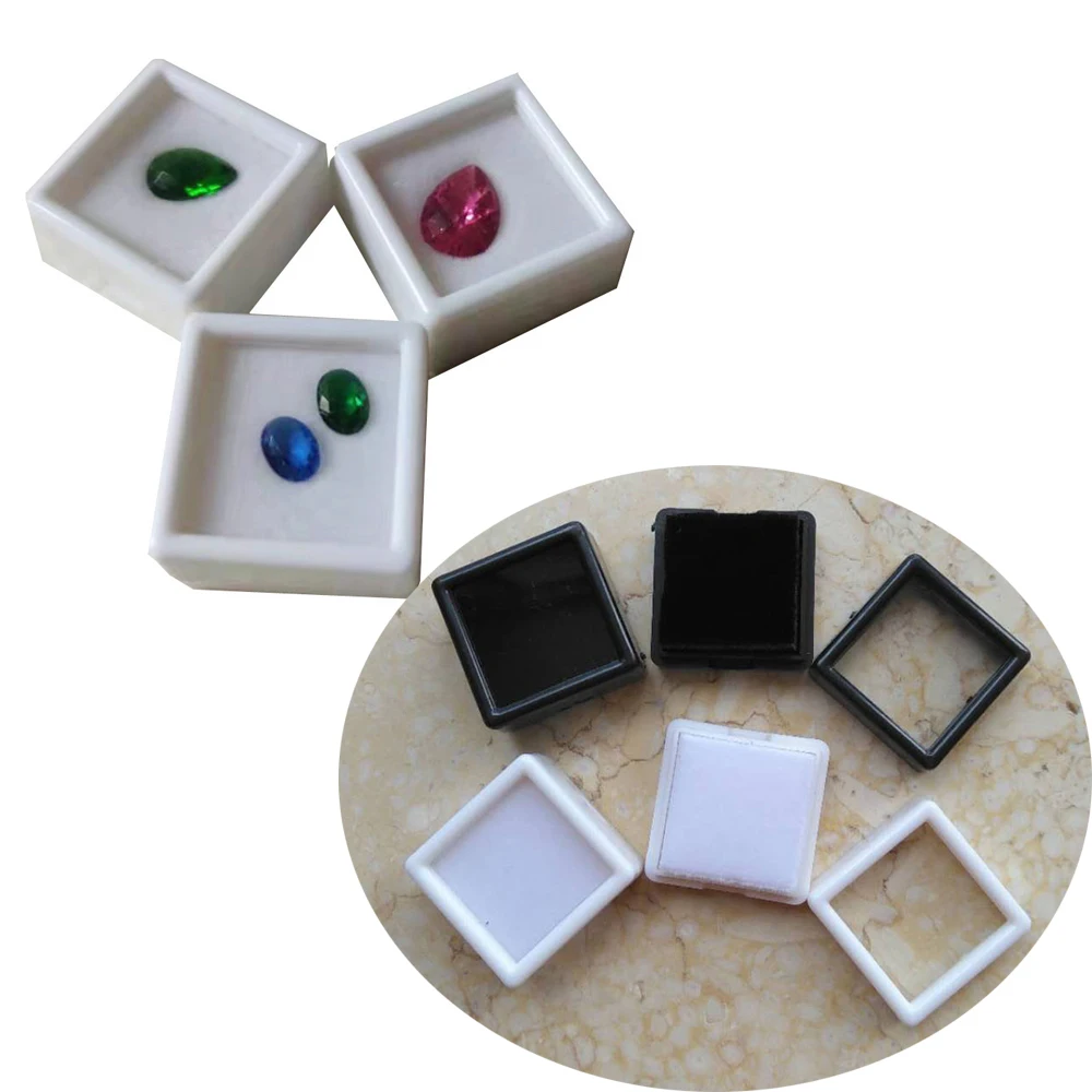 Wholesale 100pcs Gemstones Display Box Loose Diamond Jewelry Organizer ...