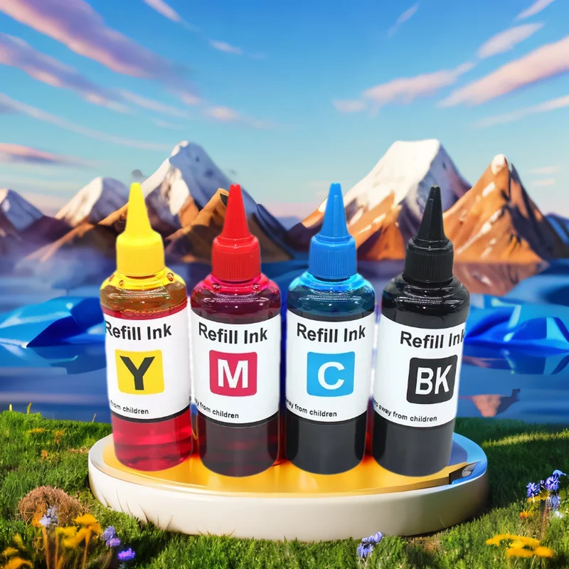 4PC 100ML Refill Dye Ink for HP 910 912 915 XL OfficeJet 8010 8015 8018 ...
