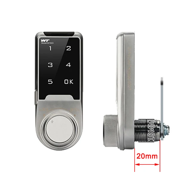 Zinc Alloy Material Smart Touch Keypad Digital Password Code Cabinet ...