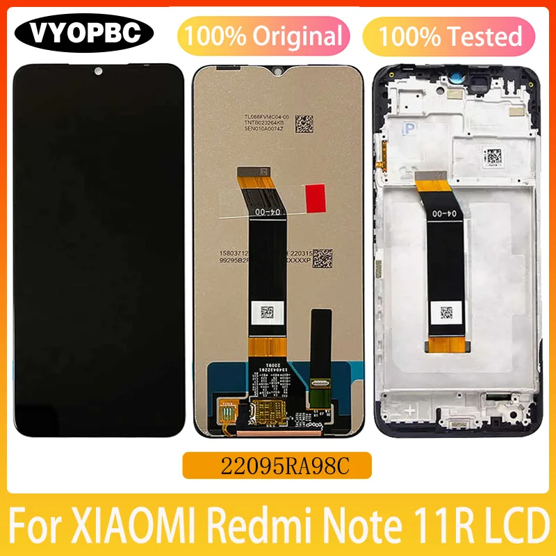 Original-LCD-Display-With-Frame-For-XIAOMI-Redmi-Note-11R-Panel ...