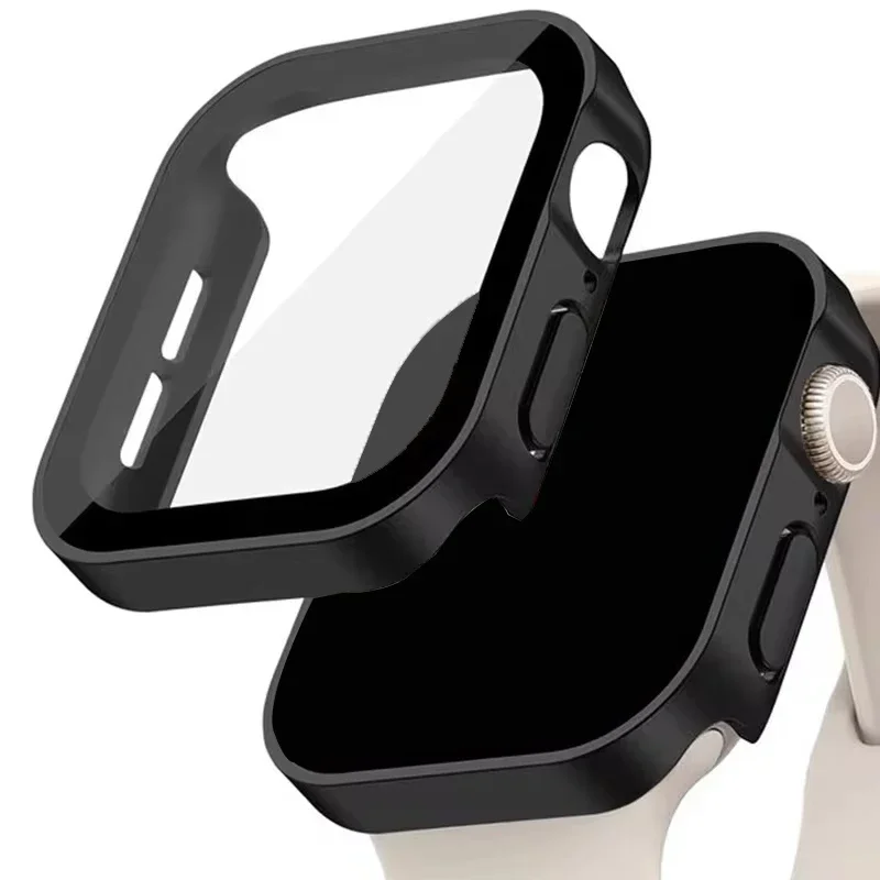 Glass+Cover for Apple Watch case 9 44mm 40mm accessories 41mm 45mm ...