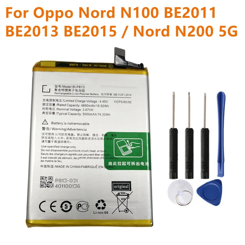 Batería Original BLP813 para Oppo Nord N100, BE2011, BE2013, BE2015 ...