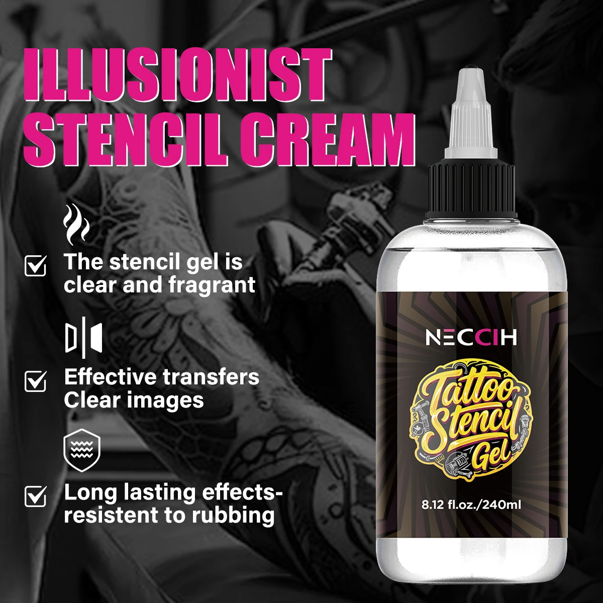 30/120/240ML Professional Tattoo Stencil Magic Gel Thermal Copier ...
