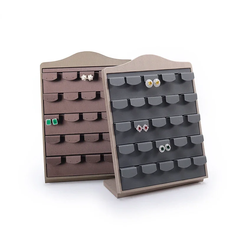 PU-Leather-Earring-Display-Stand-Holder-Luxury-Ear-Stud-Storage-Holder ...