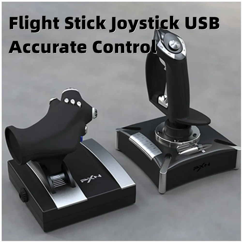 Flight-Stick-Joystick-USB-Game-Consoles-Simulator-Flight-Controller ...