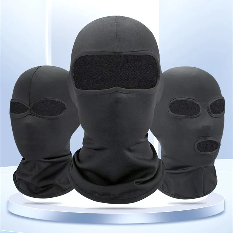 Black Full Face Cover Hat Balaclava Army Tactical CS Cycling Motorcycle ...