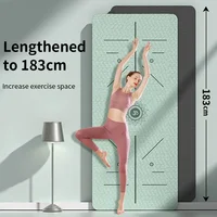 TPE Yoga Mat with Position Line Non Slip Carpet Mat For Beginners 1830* ...