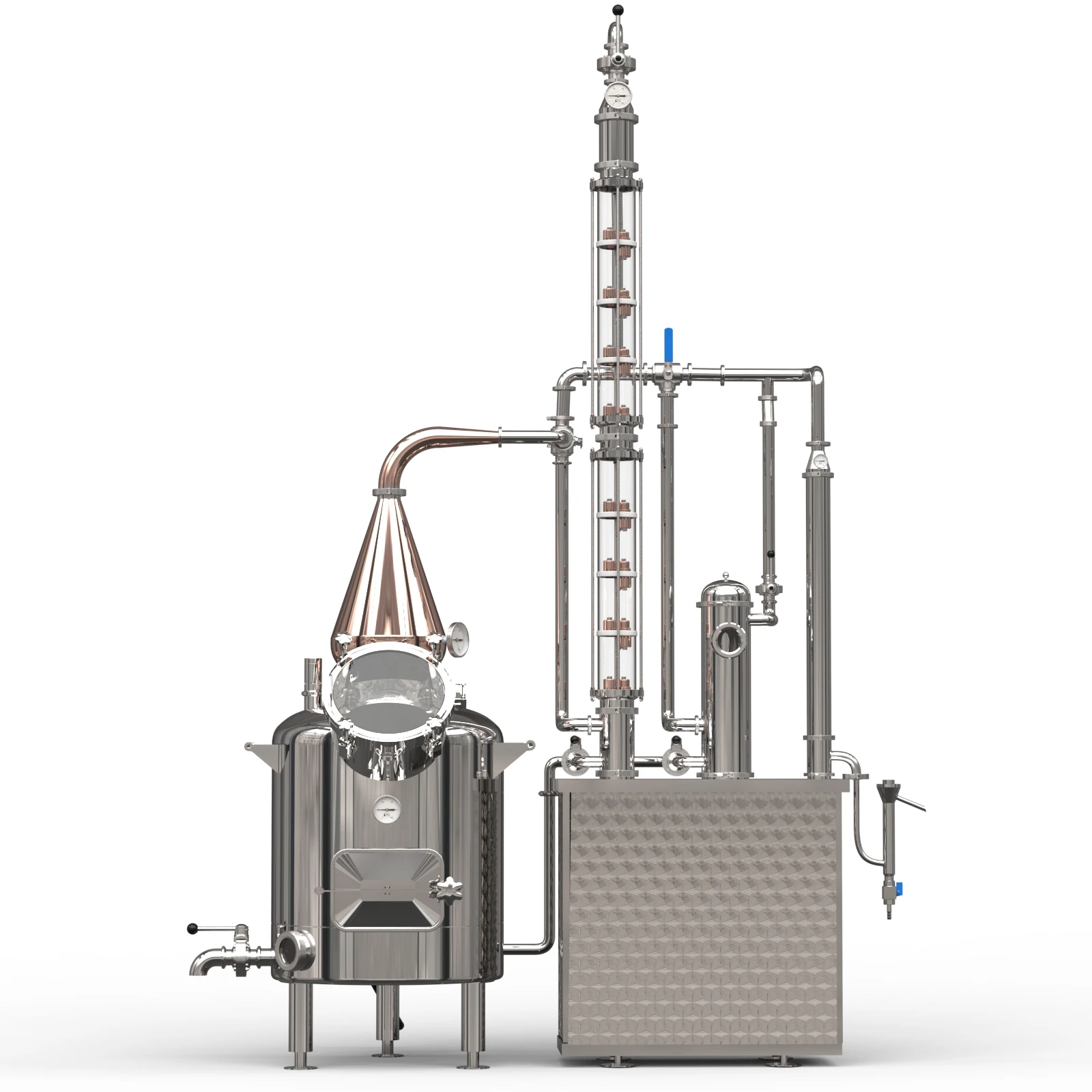 HOOLOO 120L Distillation System Commercial Distiller Whiskey Brewer ...