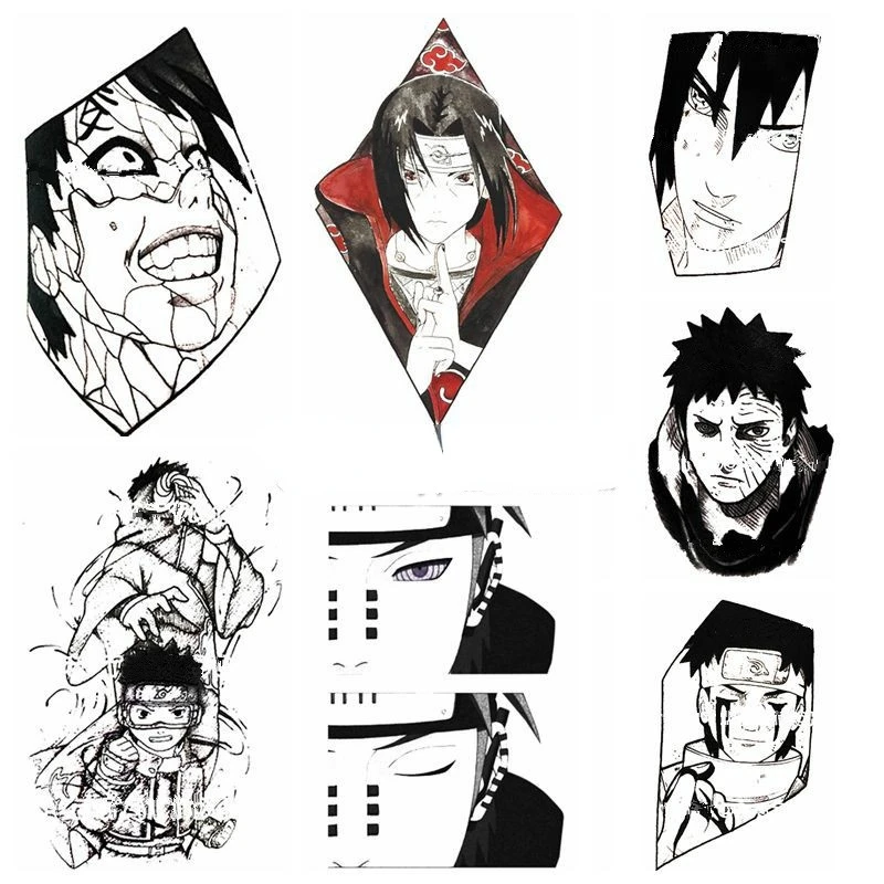 Anime-Temporary-Tattoos-Cosplay-Costume-Waterproof-Cartoon-Fake-Tattoo ...