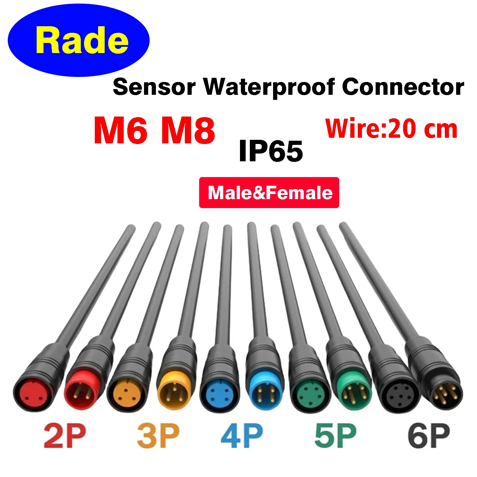 5-10-100-PCS-M6-M8-Julet-Sensor-Waterproof-Electric-Bicycle-Butt-Joint ...