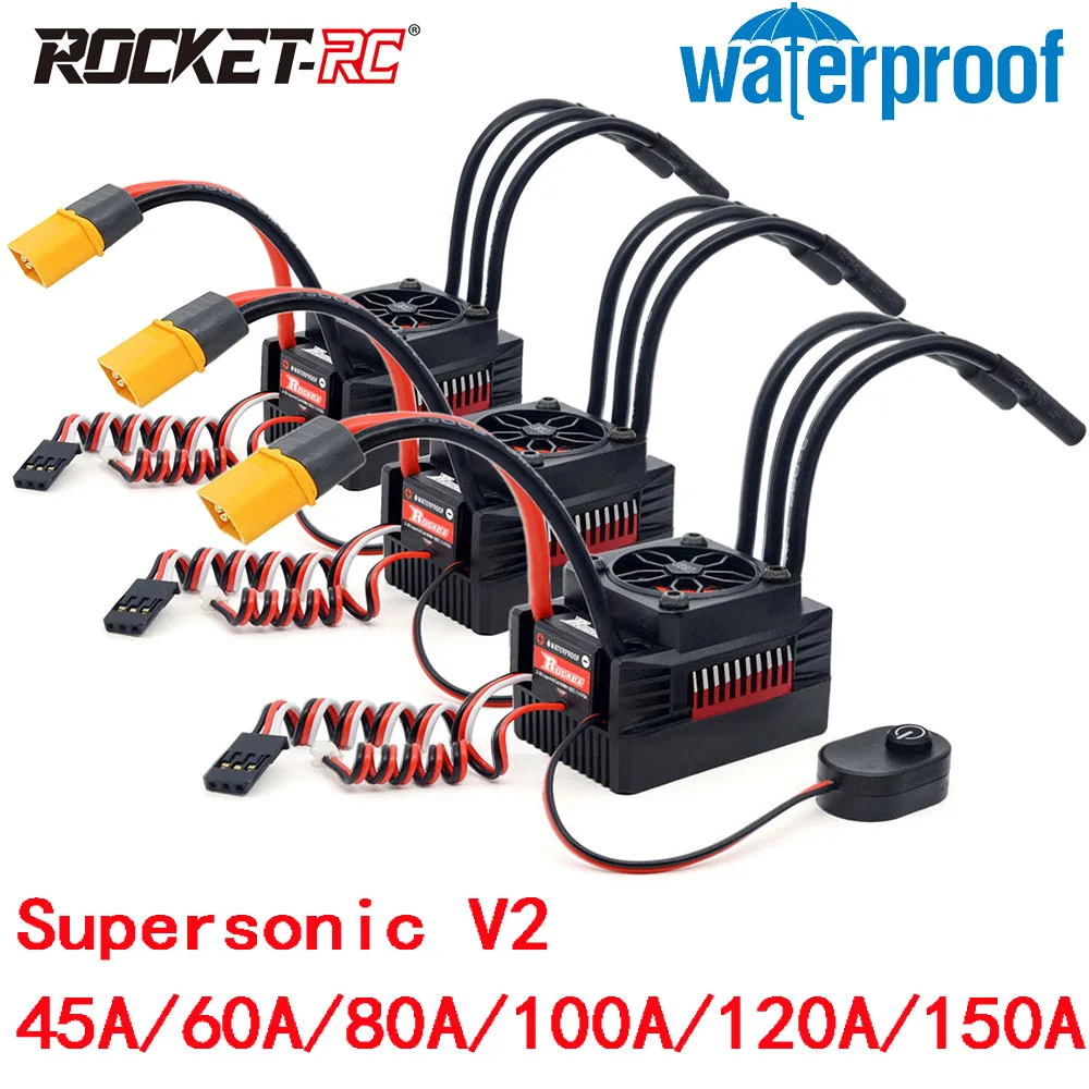 Rocket-RC-V2-Supersonic-45A-60A-80A-100A-120A-150A-ESC-Waterproof ...
