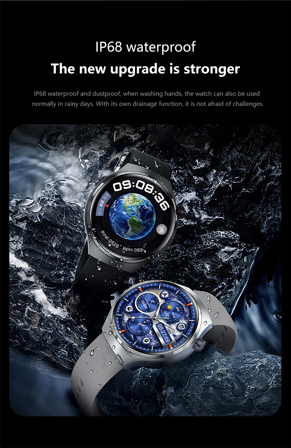 2024 NFC Watch GPS Smart Watch Men Watch AMOLED HD Screen Heart Rate ...