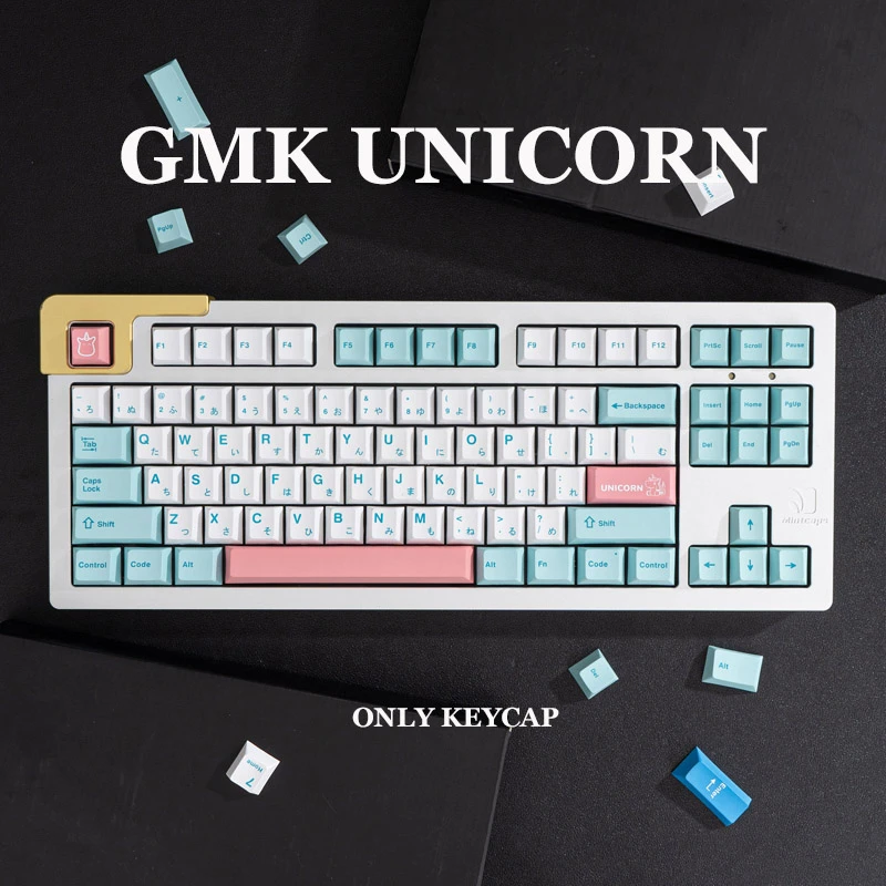Gmk Unicorn 132 Keys Profil Ceri Pbt Keycap Dye Sub English Cusotm ...