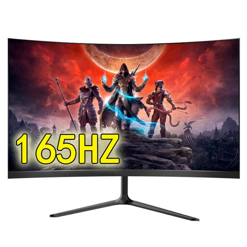 Monitor de 24 polegadas 144hz 1920*1080 curvado monitores gamer hdmi compatível monitor pc lcd ...