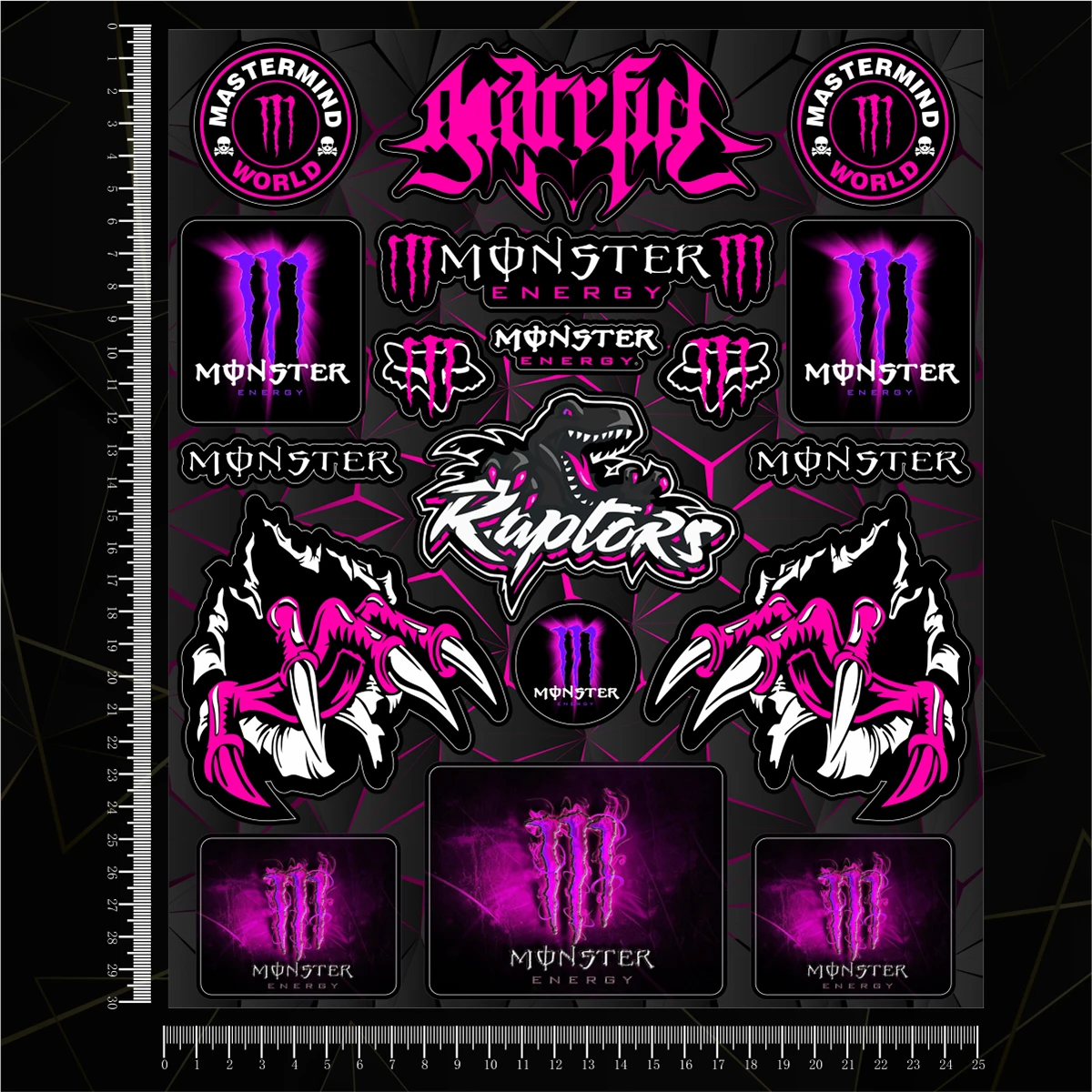 Monster Energy Logo Purple