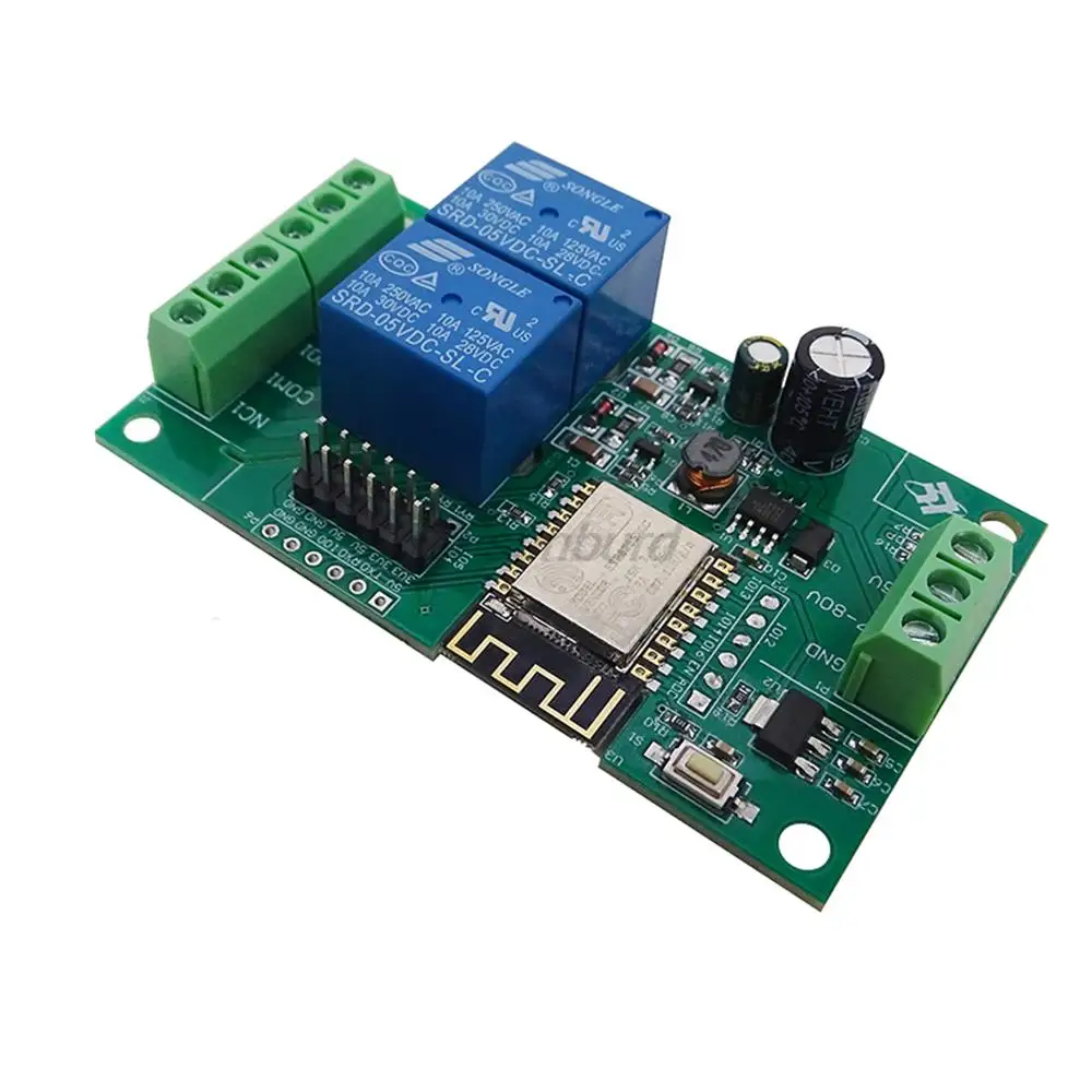 ESP8266 ESP 12F WIFI Relay Module 2 Channel 5V/8 80V Network Relay Switch Board For ARDUINO IDE ...