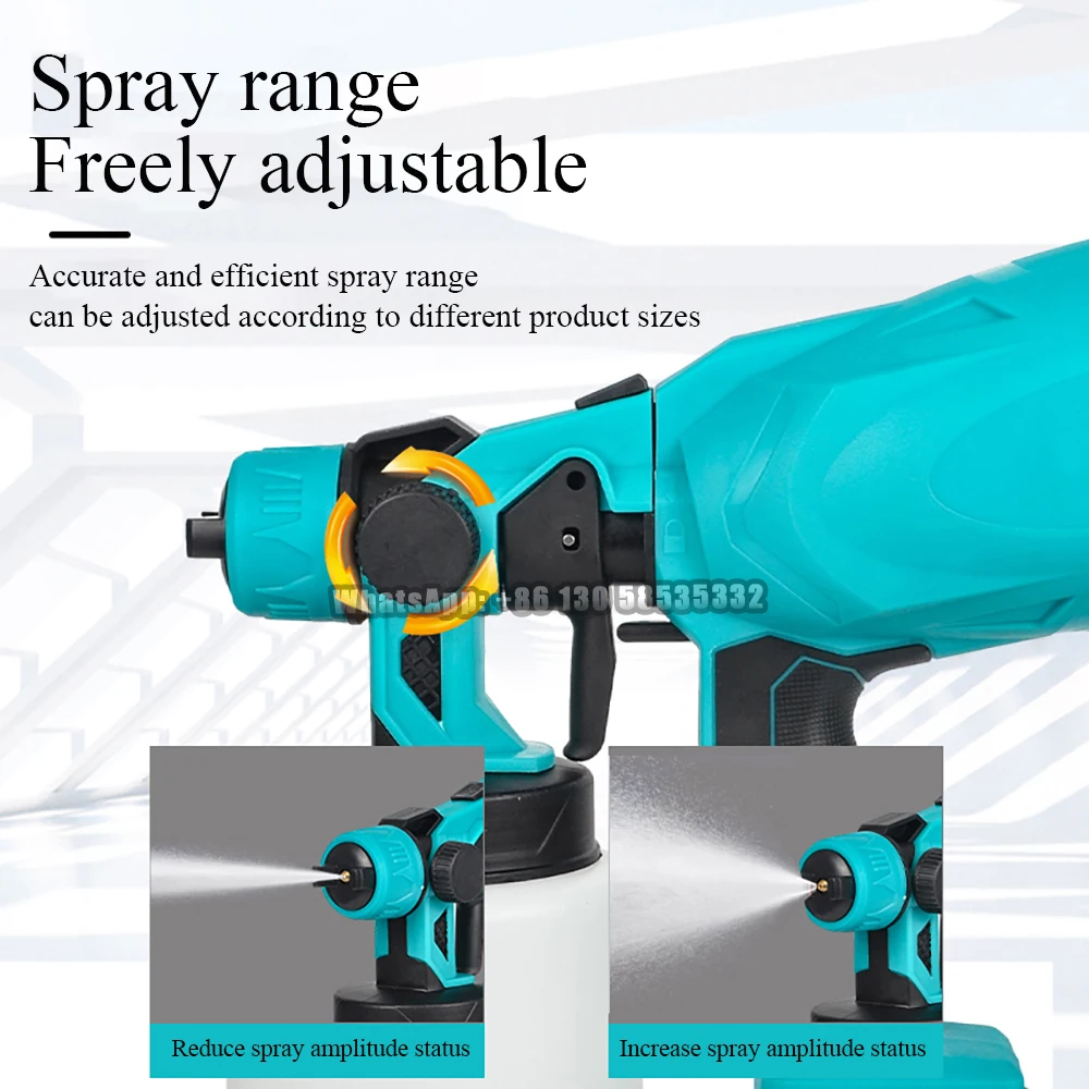 New-Spray-Gun-High-Power-Electric-Paint-Sprayer-800-ml-Large-Capacity ...