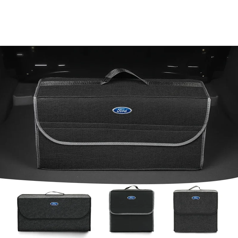 Car-Storage-Travel-Bag-Soft-Woolen-Felt-Car-Trunk-Organizer-For-Ford ...