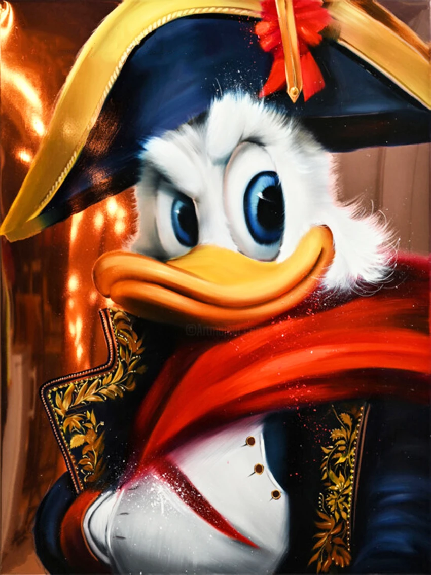 Donald Duck Face Painting