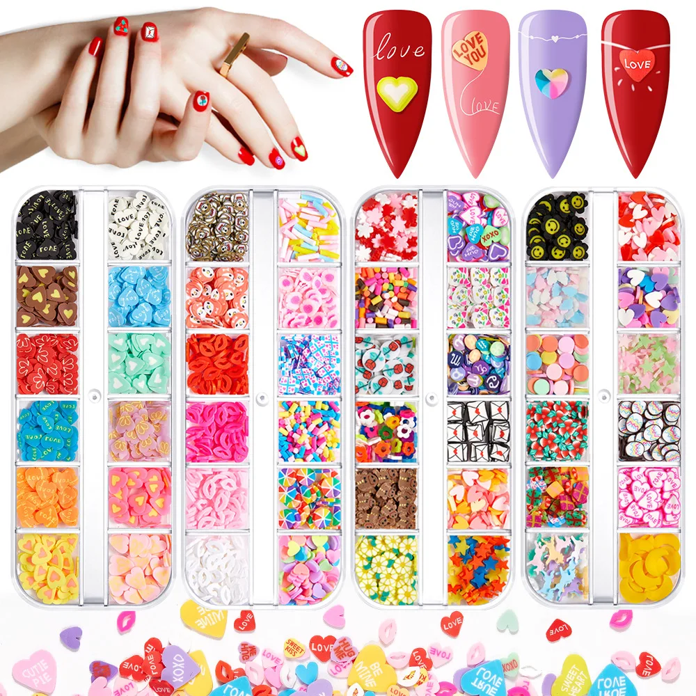 3D-Nail-Art-Slice-Decals-Valentines-Heart-Fimo-Nail-Sticker-Acrylic ...