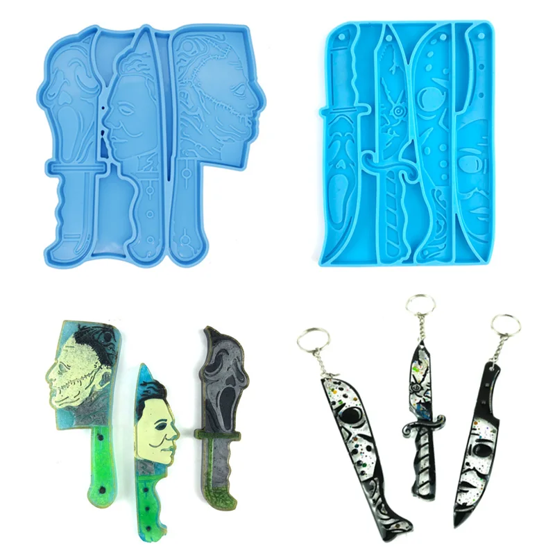 Self-defense-Dagger-Keychain-Pendant-Silicone-Mold-Defense-Dagger-Knife ...