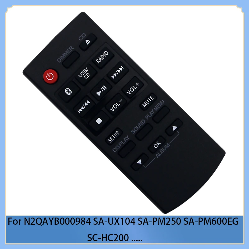 N2QAYB000984-remote-control-compatible-with-Panasonic-Audio-SA-UX104 ...