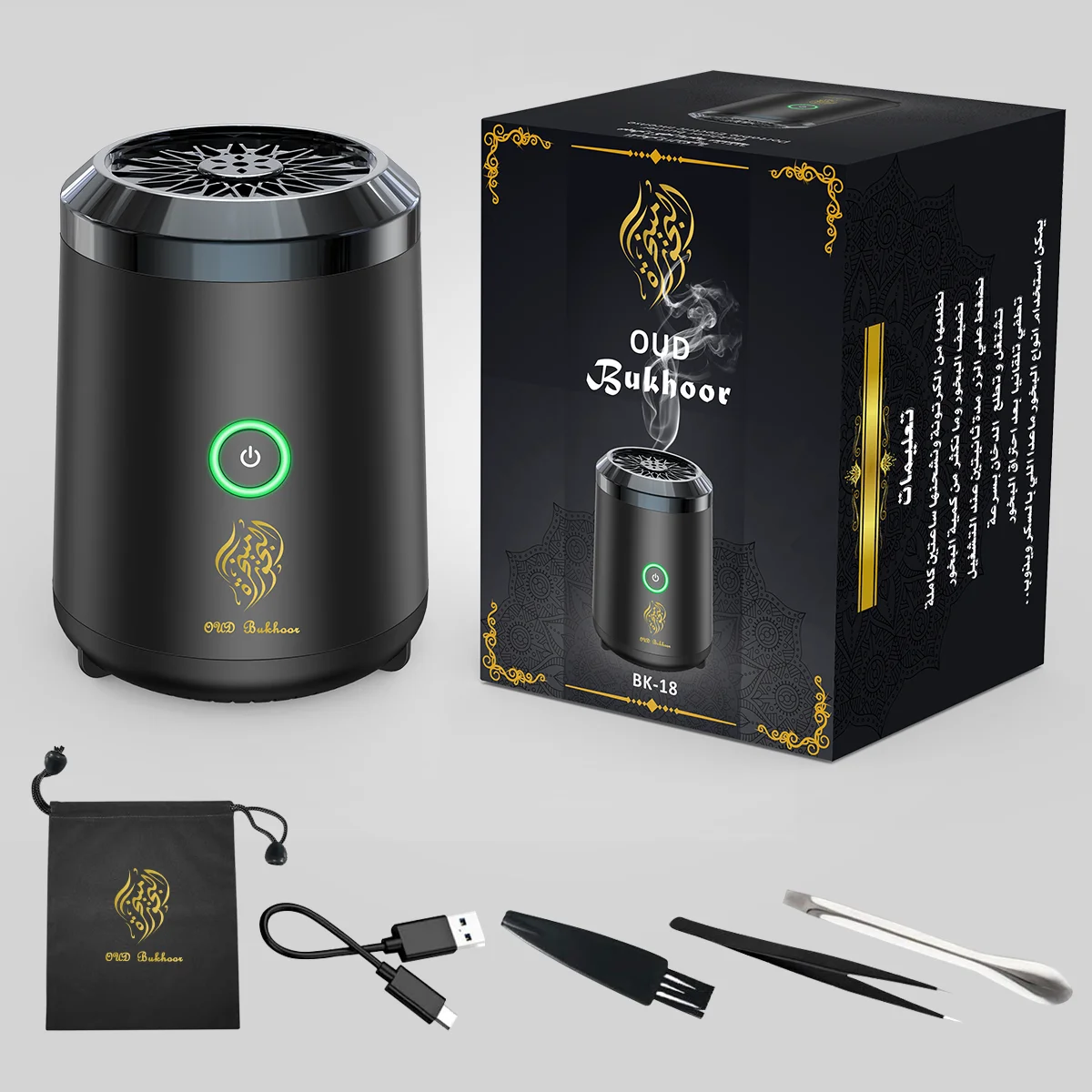 Arabian-Aroma-Diffuser-Arab-USB-Mini-Car-Incense-Burner-Electronic ...