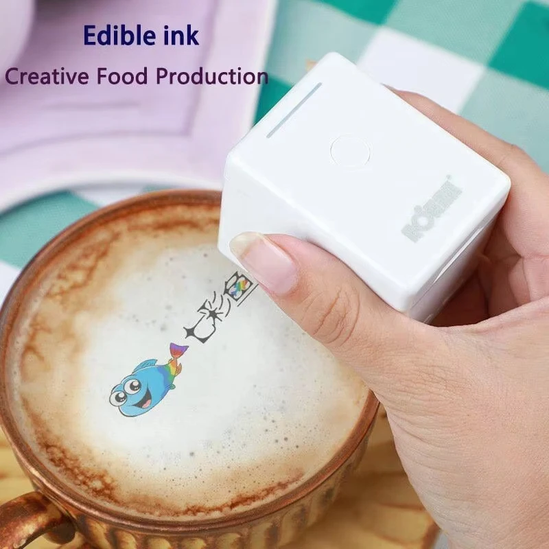 MBrush Handheld Mini Portable Printer Inkjet Food Printer Wireless ...