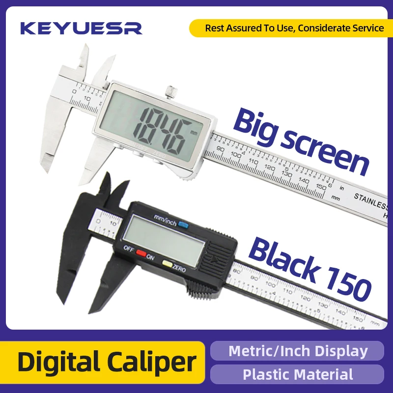 Plastic Caliper Pachometer Digital Caliper Electronic Ruler Vernier ...