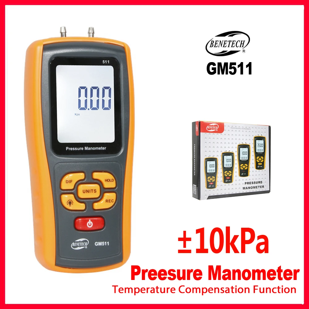 RZ-pengukur-tekanan-Gas-Manometer-Digital-diferensial-tekanan-udara ...