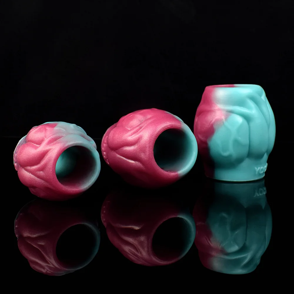 S/m/l Silicone Soft Dog Knot Dildo Penis Sleeve Enlargement Cock Ring ...