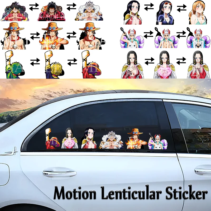 【35 Designs】ONE PIECE Luffy/Sanji/Zoro Anime Motion Sticker Waterproof ...