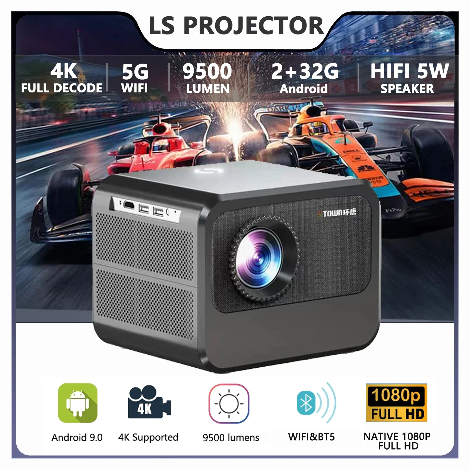 LS-Projector-Y6-Full-HD-1080P-DLP-5G-WIFI-Android-TV-Mini-Projectors ...