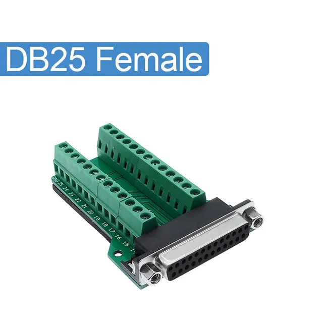 DB25 25pin Adapter RS232 Serial Signals Terminal Module Interface ...