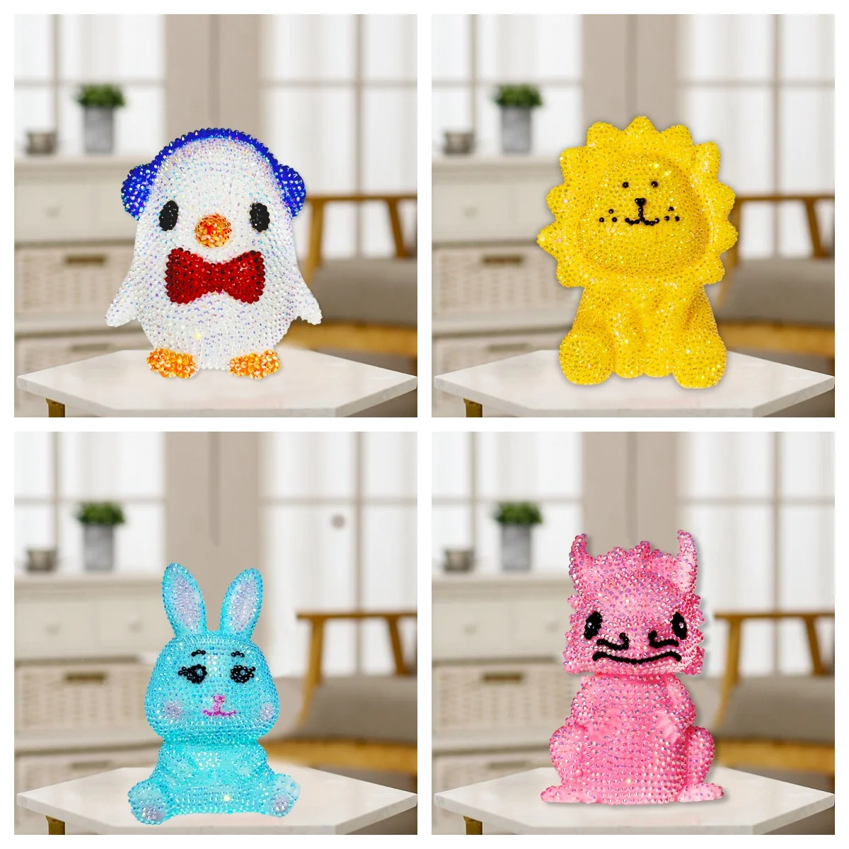 1pcs5D-DIY-Diamond-Painting-Kit-Small-Animal-Nightlight-Crafts-Crystal ...