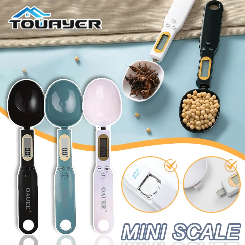 Lcd digital de medição colher 500g/0.1g precisão digital cozinha comida ...