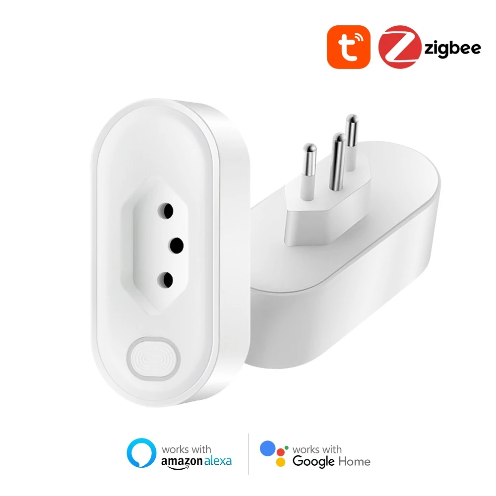 Plugue-inteligente-com-monitor-de-energia-WiFi-Zigbee-Brasil-Outlets ...