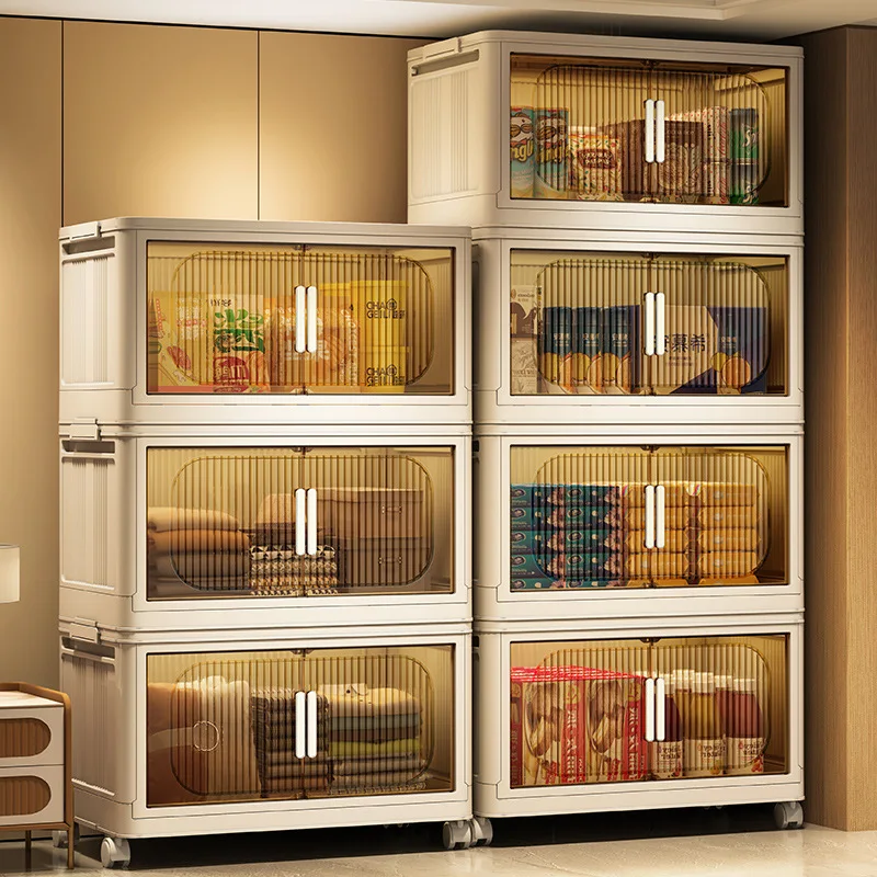 Installation-free-folding-storage-box-living-room-sideboard-storage ...