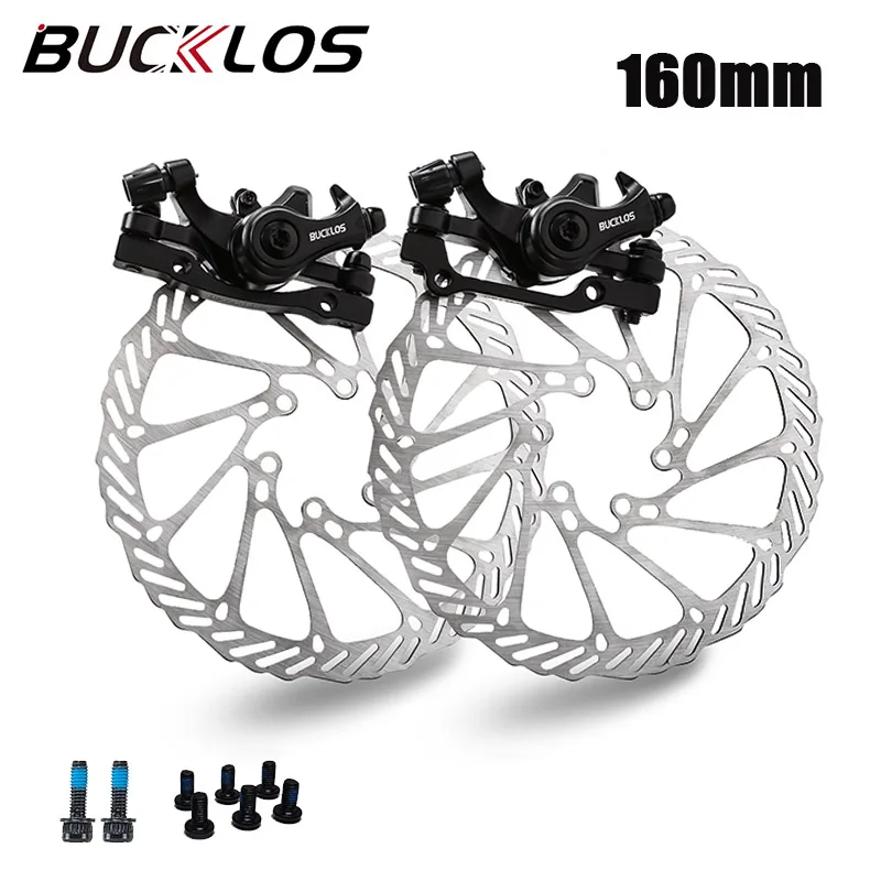 BUCKLOS-Bike-Mechanical-Disc-Brake-Set-Front-Rear-MTB-Road-Bicycle ...