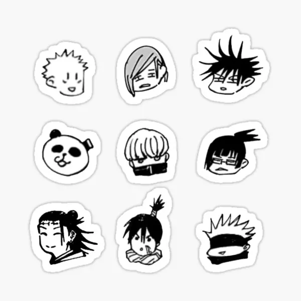 Jjk-Manga-Character-Icons-10PCS-Stickers-for-Room-Window-Water-Bottles ...