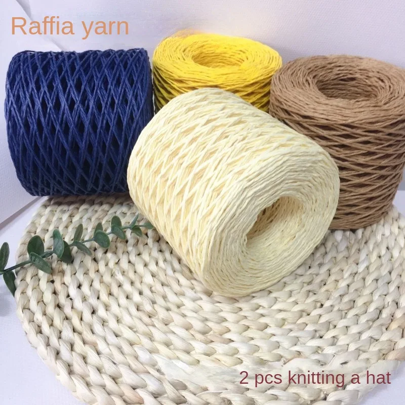 Rollo-de-hilo-de-rafia-para-tejer-a-mano-rollo-de-paja-de-100g-para ...