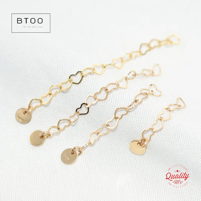 14K-Gold-Filled-Romantic-Love-Heart-Extensions-Chain-Cable-Extender ...