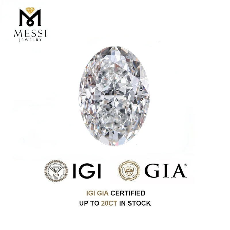 IGI-GIA-Oval-Shape-Lab-Grown-Diamante-CVD-HPHT-1ct-2ct-3ct-5ct-pedra ...