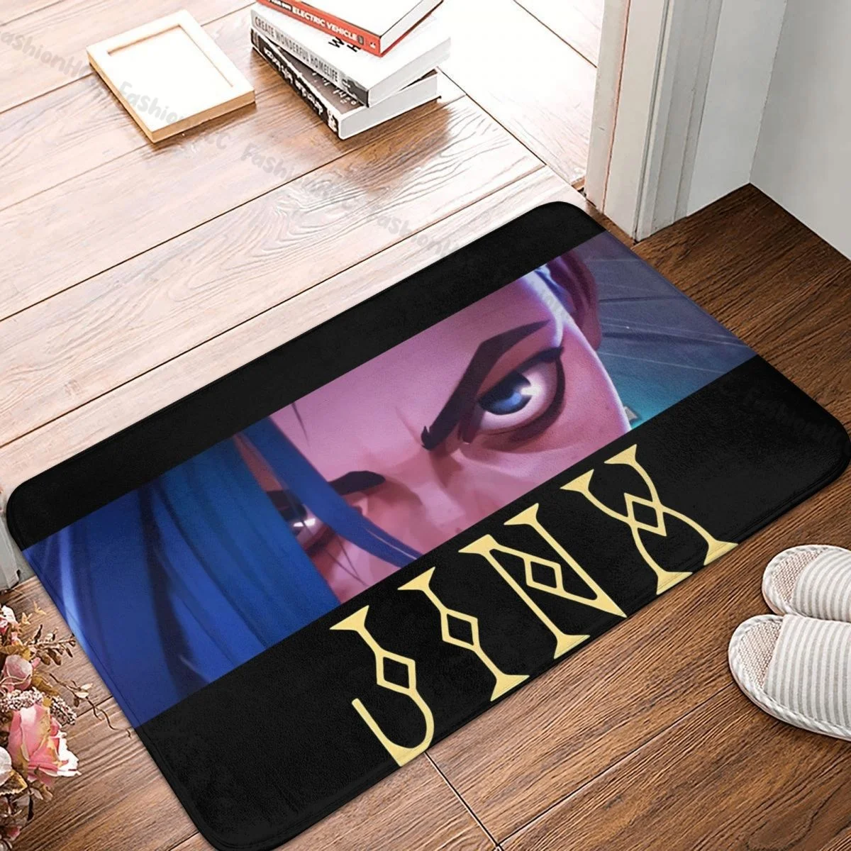 Arcane-Animated-Kitchen-Non-Slip-Carpet-Jinx-Eyes-Flannel-Mat-Welcome ...