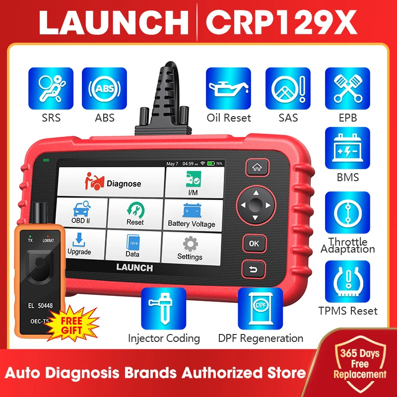 Launch X431 Crp129x Obd2 Scanner Code Reader Diagnostic Tools Engine ...