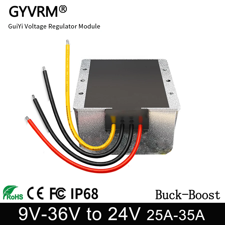 DC-DC 12V24V(9-36V) to 24V Voltage Regulator 9-36V to 24V 20A-35A ...